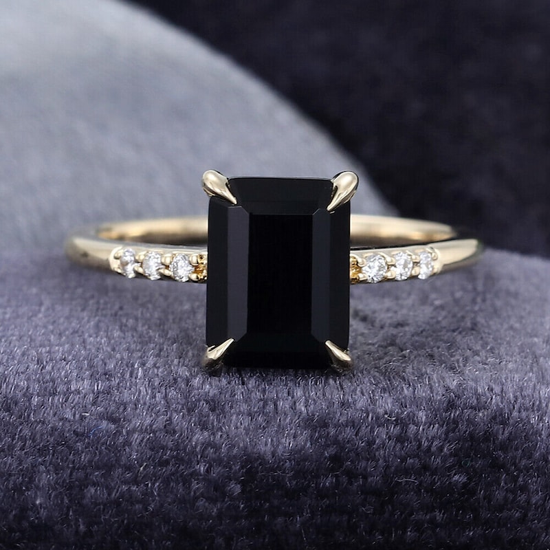 Black Onyx Ring - Etsy