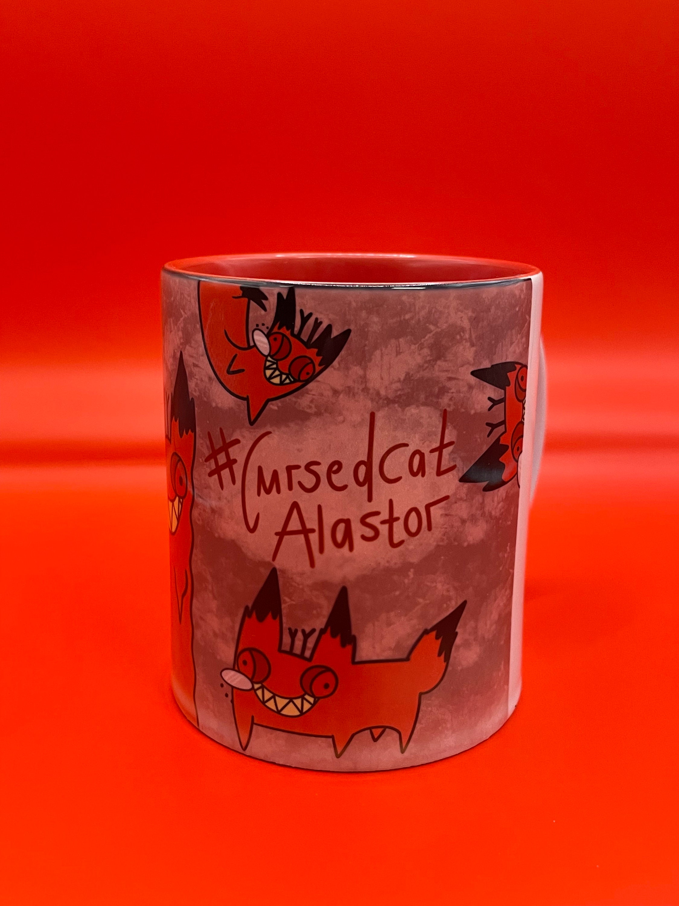 Hazbin Hotel Merch Angel Dust Husk Alastor Arackniss Cursed Cat Mugs ...