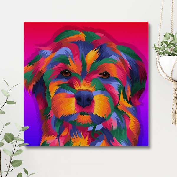 Pop Art Pet Portrait - Etsy UK