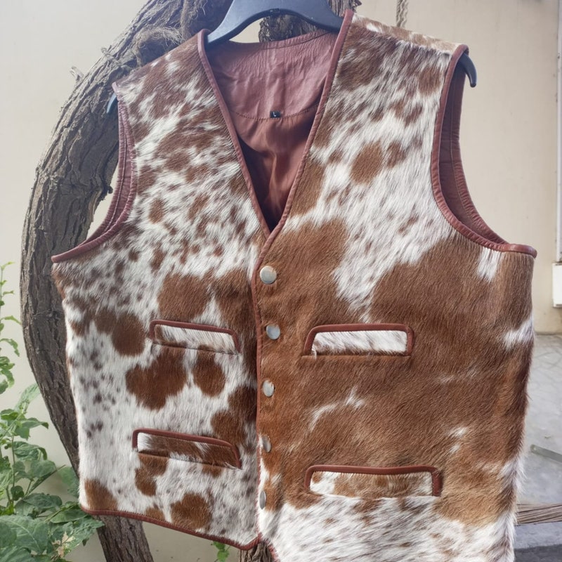Cow Print Vests - Etsy