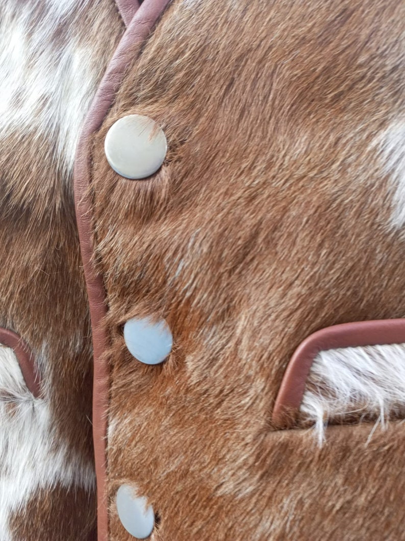 Best Winter Jacket for Men Real Cowhide Vest for Men Natural Hairon ...