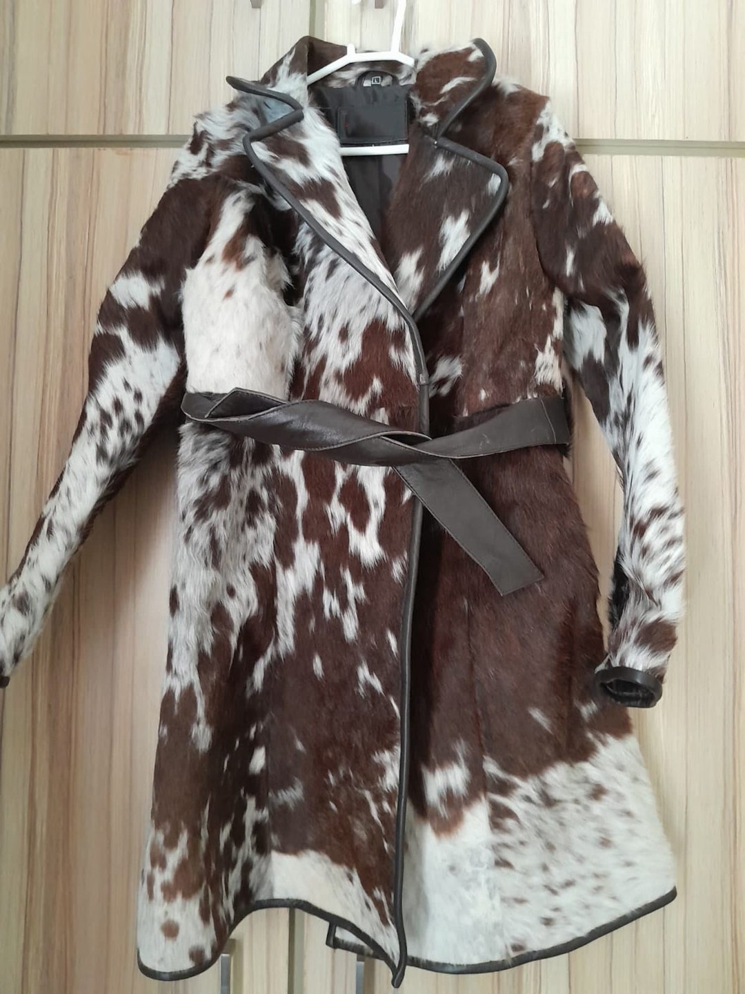 Cowhide Leather Women Trench Coat Custom-made Warm Winter Coat Women ...