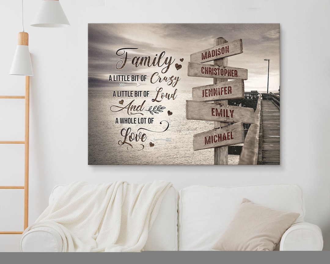 Personalisierte Leinwand Mit Namen