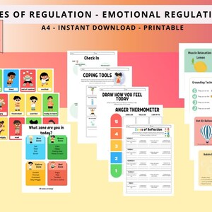 Zones of Self Regulation Calm Corner Tools Emotional - Etsy Australia