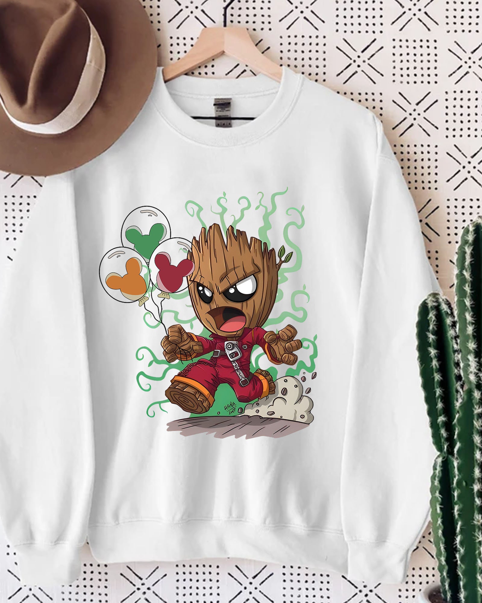 Mickey Mouse Balloon, Baby Groot Shirt sold by BilThomas | SKU 26086406 ...