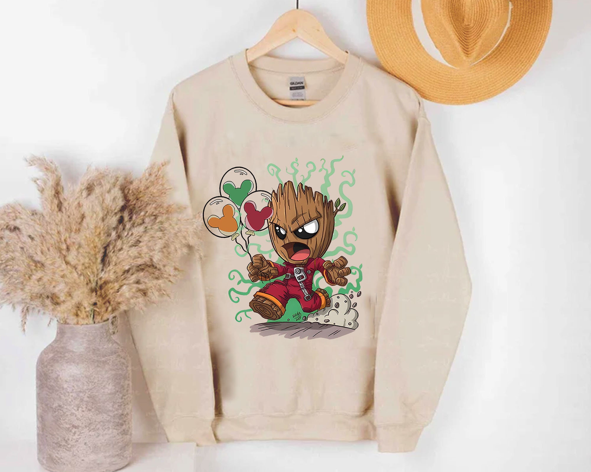 Mickey Mouse Balloon, Baby Groot Shirt sold by BilThomas | SKU 26086406 ...