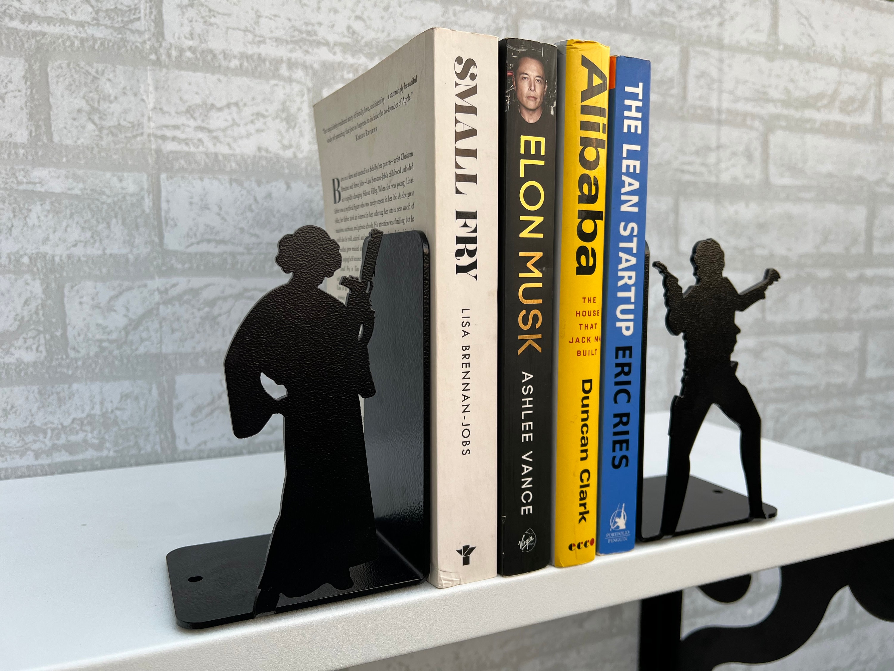 Star Wars Bookends Metal Bookends Geeky Bookends Nerdy Bookends ...