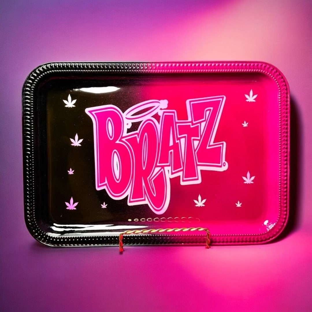 Pink Rolling Tray | Bratz Doll| | Stoner Vibes | Sexy Lips | Cannabis ...