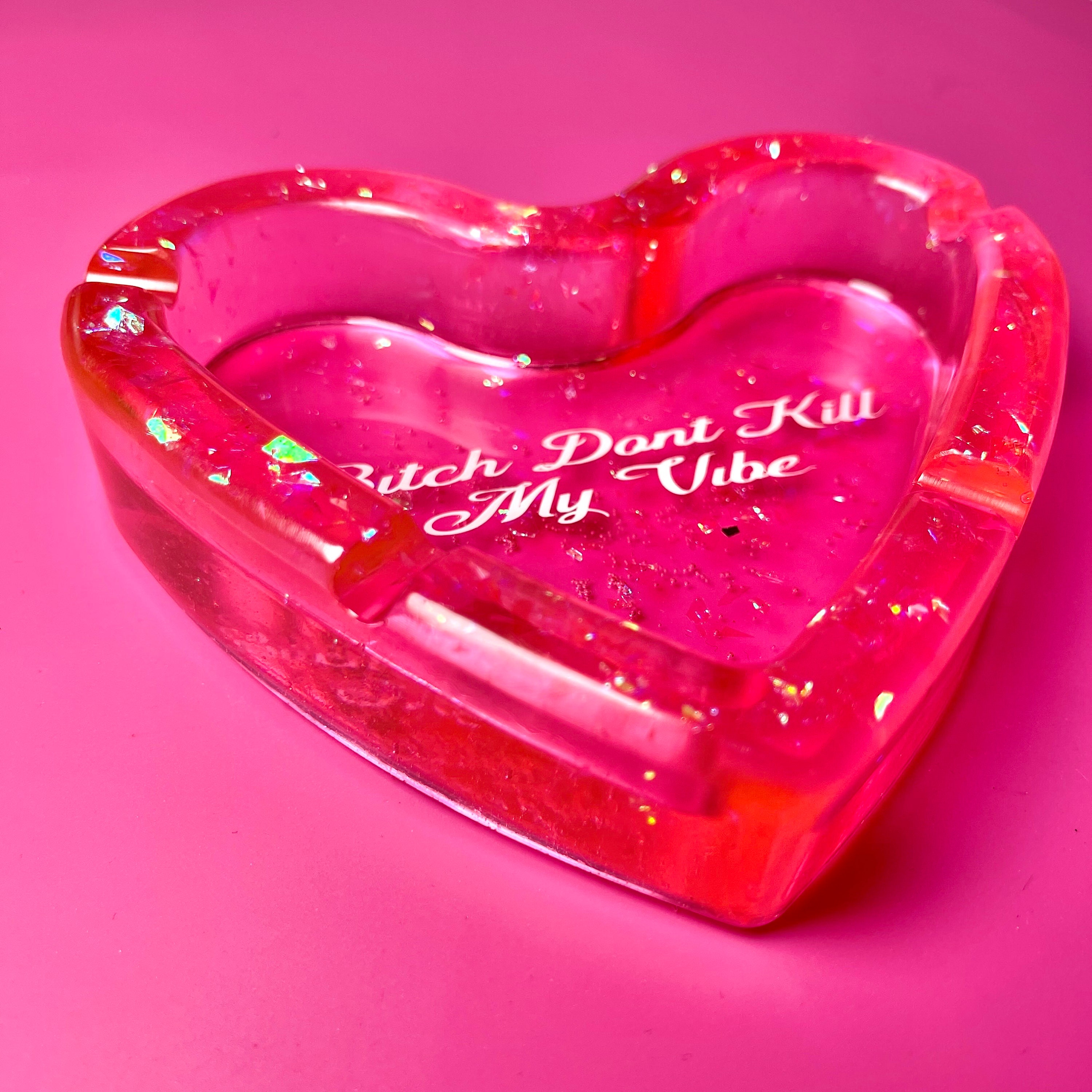 Pink Heart Shaped Ashtray 420 Vibes Stoner Gifts Cute Ashtray Ashtray ...