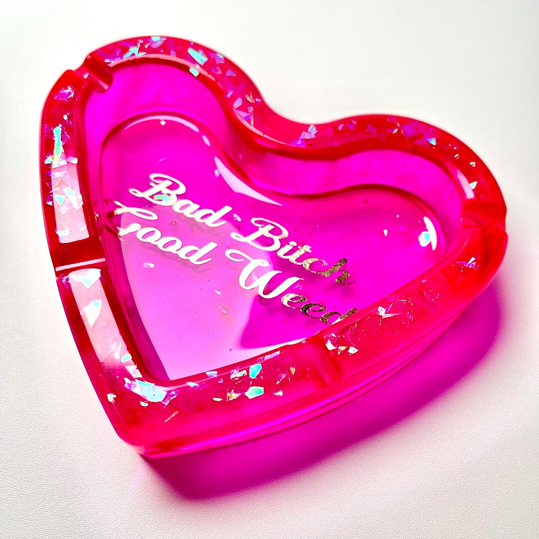 Pink Heart Shaped Ashtray 420 Vibes Stoner Gifts Cute - Etsy