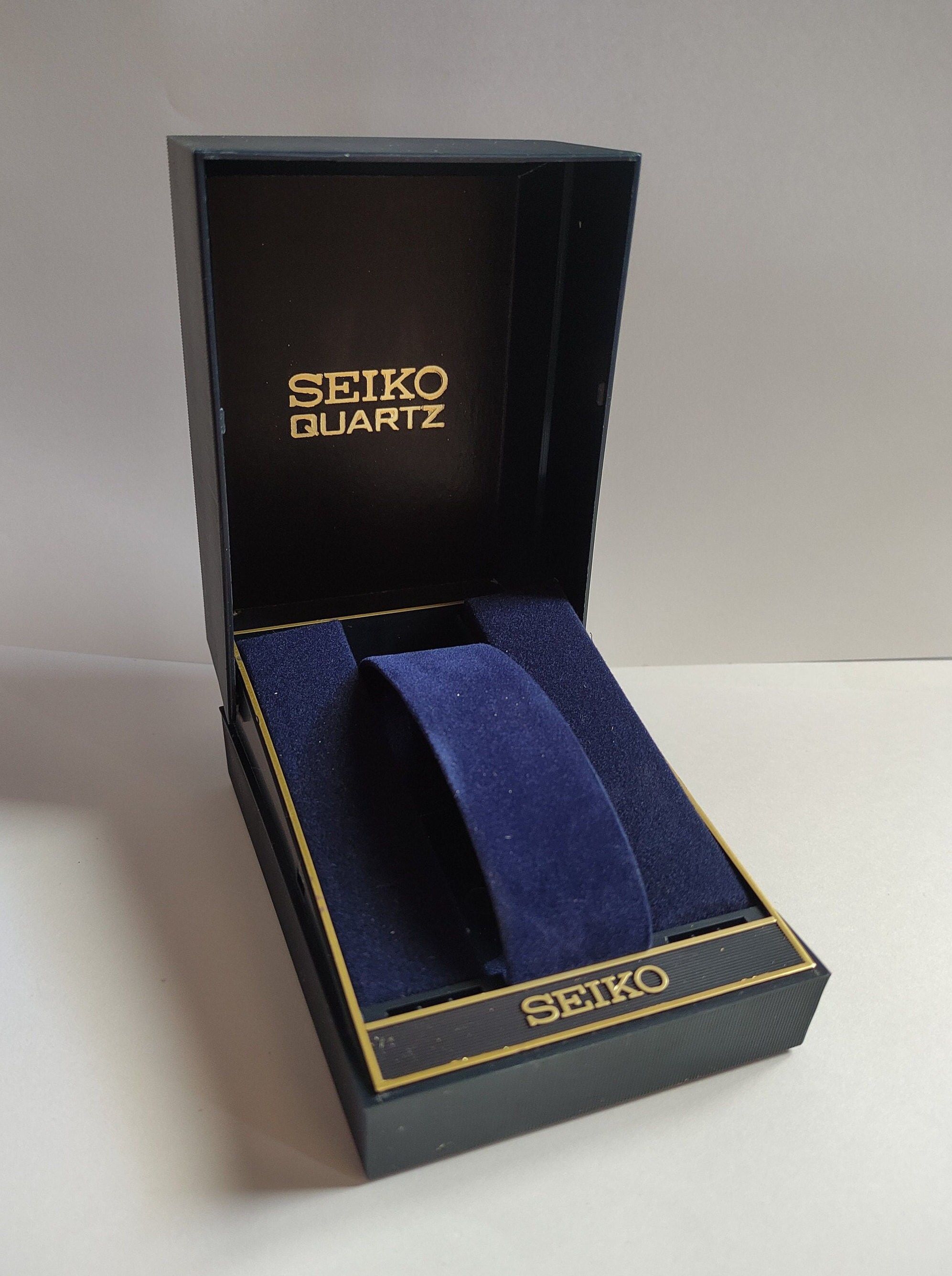 SEIKO QUARTZ Vintage Plastic Watch Box Case Empty - Etsy Australia