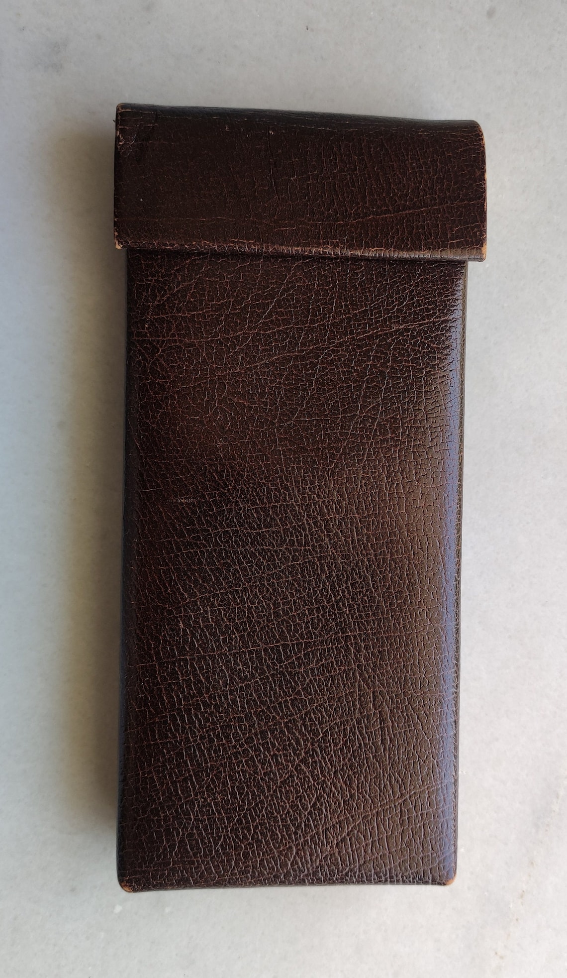 Vintage Brown Leather Cigar Case / Rare Cigar Holder Box - Etsy