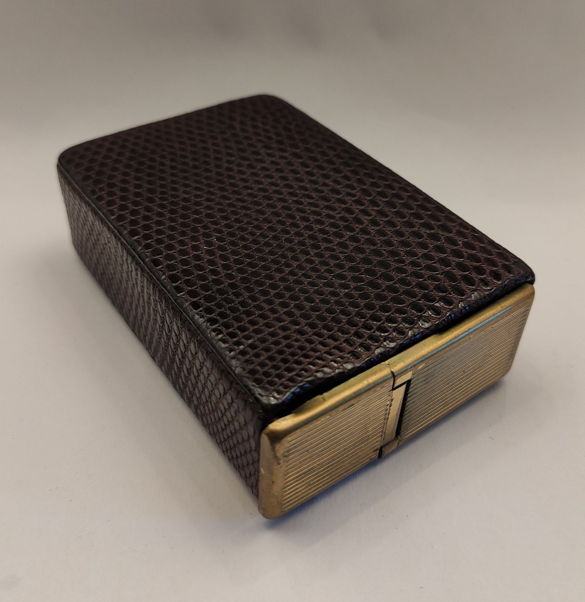 Vintage Swiss-made Brown Leather Cigarette Case - Etsy