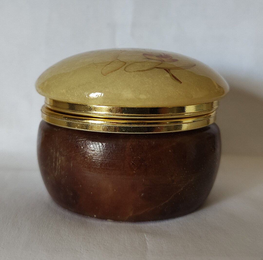 Vintage Italian Hand Carved Genuine Alabaster Jewelry Box - Etsy