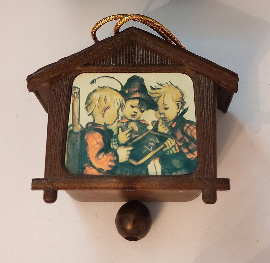 Vintage Plastic Pull String Music Box Ornament House Made in Japan - Etsy