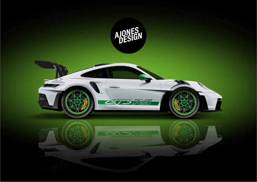 Porsche GT3 RS Art Print - Etsy