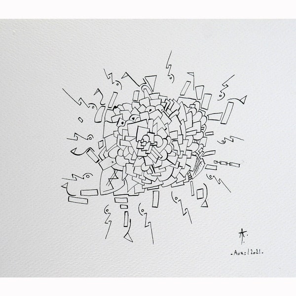 India Ink Drawing - Etsy