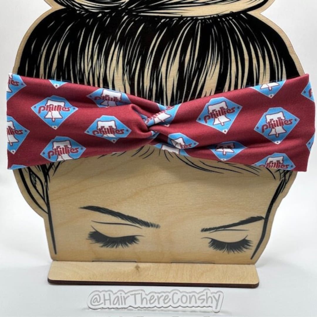 Phillies Throwback Wrap Headband - Etsy
