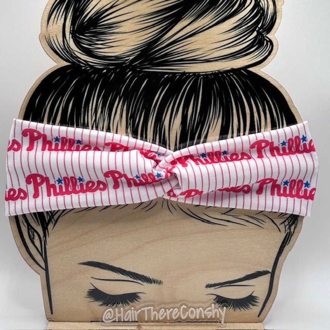 Philadelphia Phillies Pinstriped Wrap Headband - Etsy
