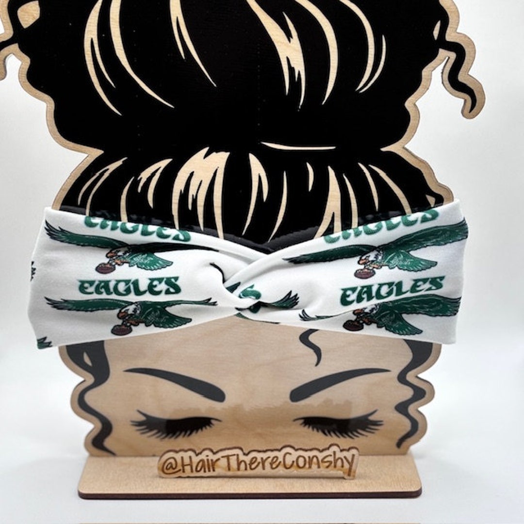 Throwback Philly Eagles Wrap Headband - Etsy