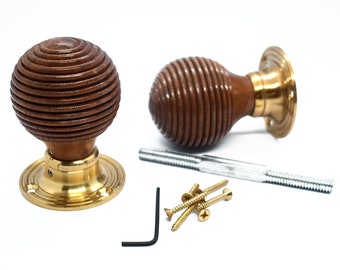 Wooden Door Knobs - Etsy UK