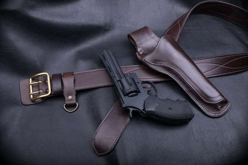 Colt Python Leather Holster Сustom Made Unique Design Vintage Look ...