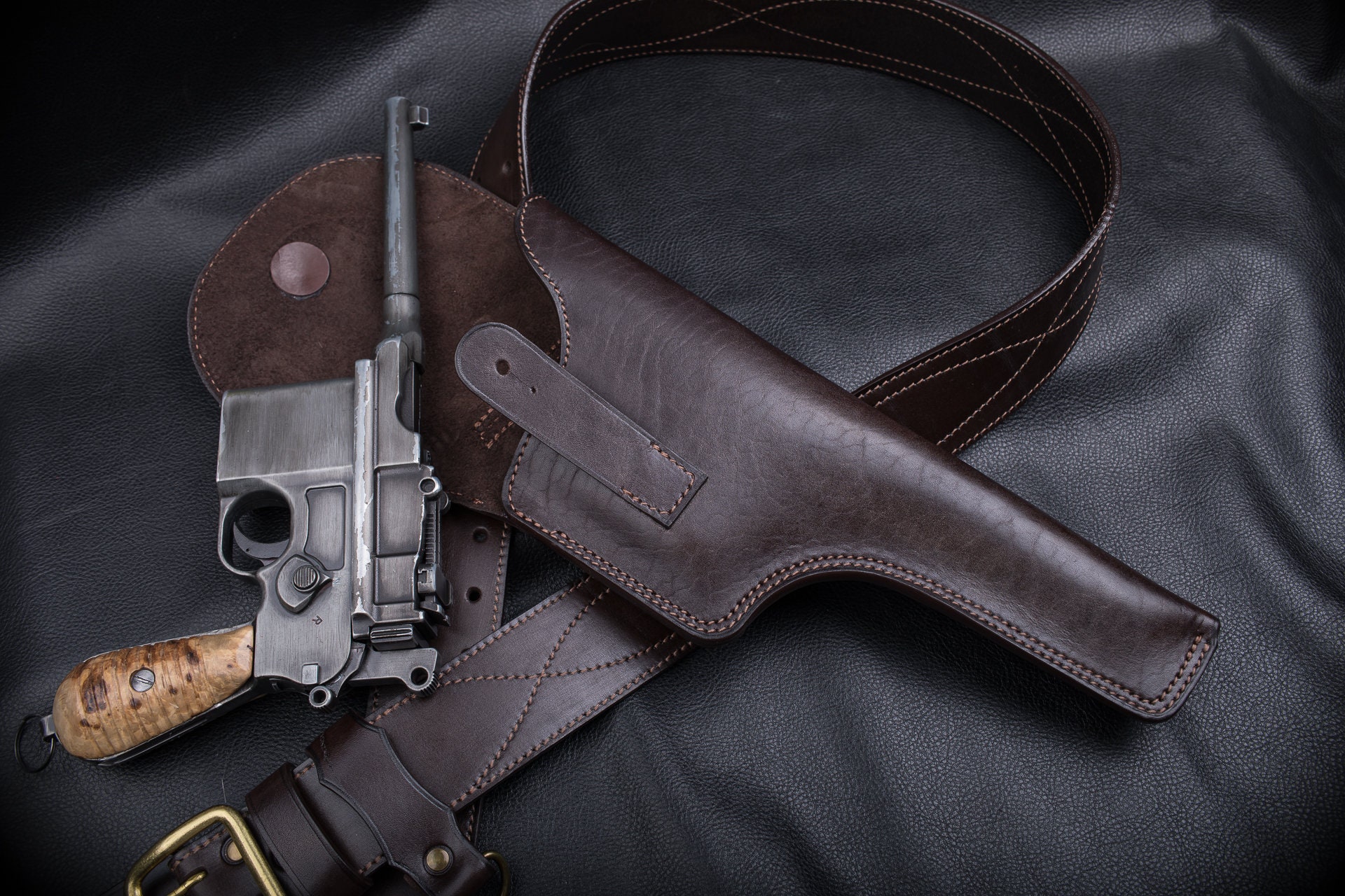 Mauser C96 Leather Flap Holster Сustom Made Unique Design - Etsy