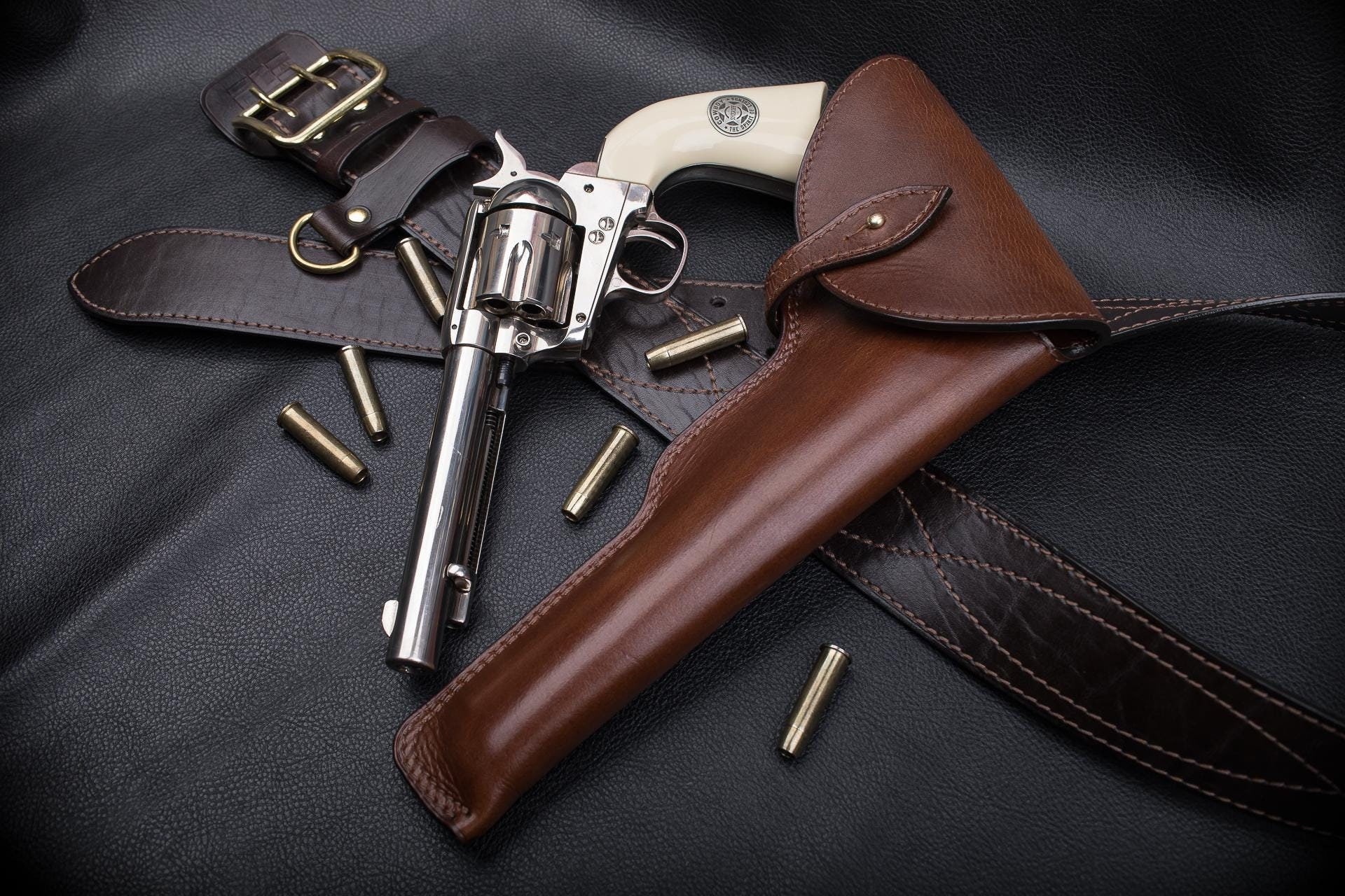 Colt Peacemaker SAA Custom Made Leather Holster | Vintage Look | Unique ...