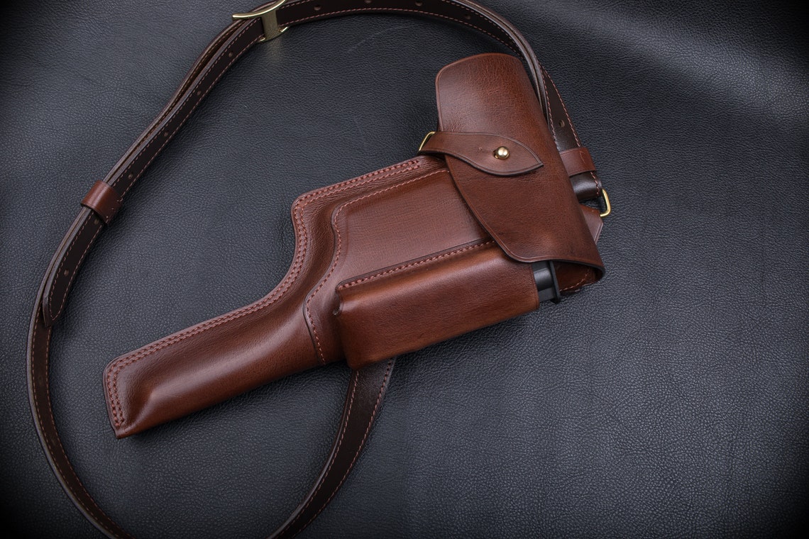 Handmade Leather Holster for Mauser C96 / M712 | Vintage Style - Etsy