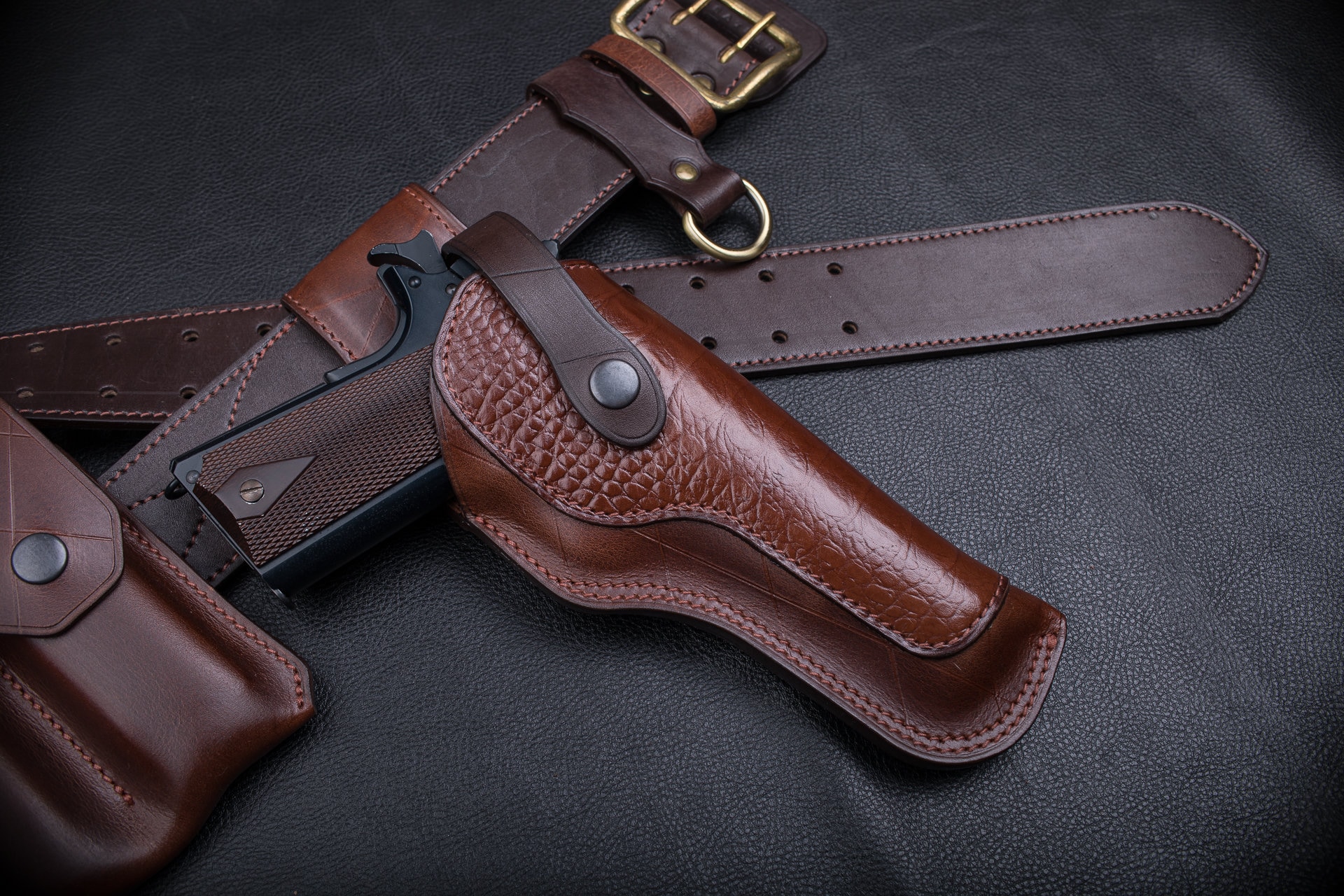 Colt 1911 Custom Made Leather Holster Vintage Look Unique - Etsy