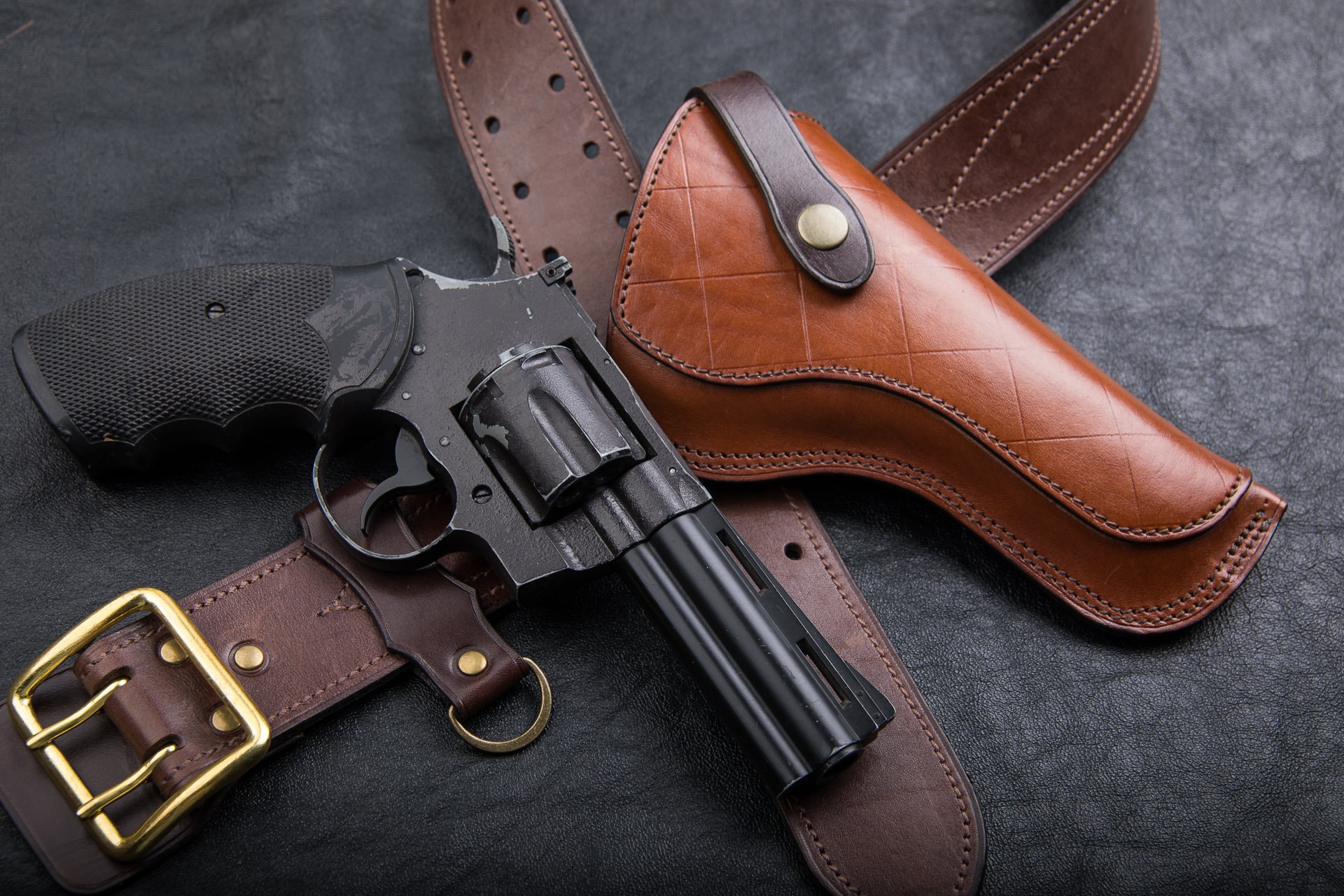 Colt Python Leather Holster Сustom Made Unique Design Vintage Look ...
