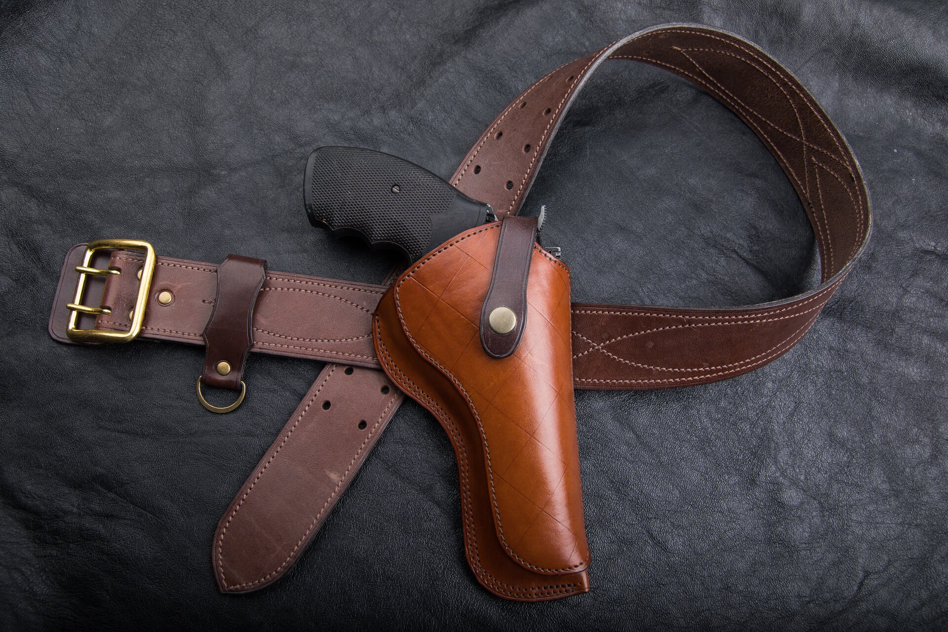 Colt Python Leather Holster Сustom Made Unique Design Vintage Look ...