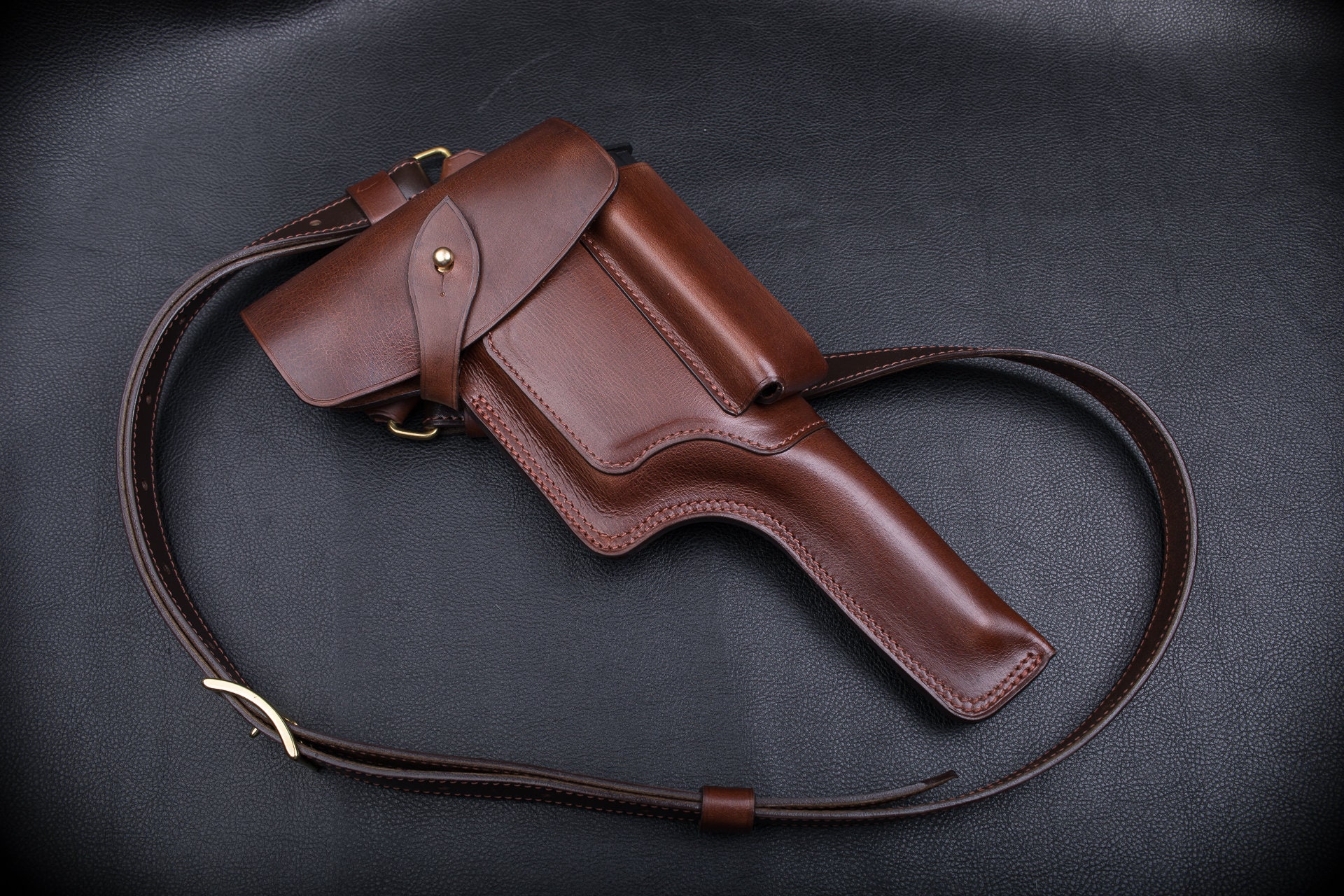 Mauser M712 /C96 Custom Made Leather Holster Vintage Look Unique Design ...