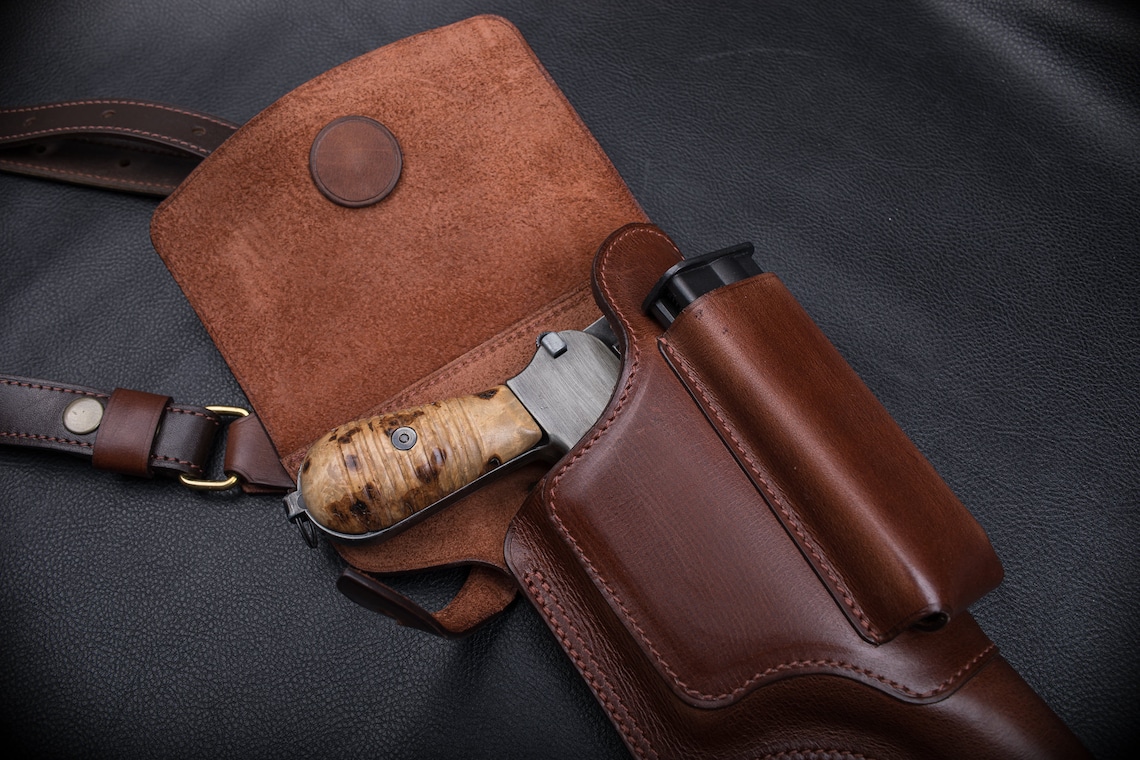 Handmade Leather Holster for Mauser C96 / M712 | Vintage Style - Etsy