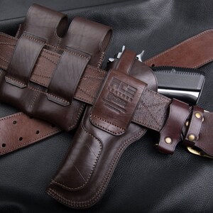 CZ 75 Leather OWB Holster | Сustom Made | Unique Design | Vintage Look ...