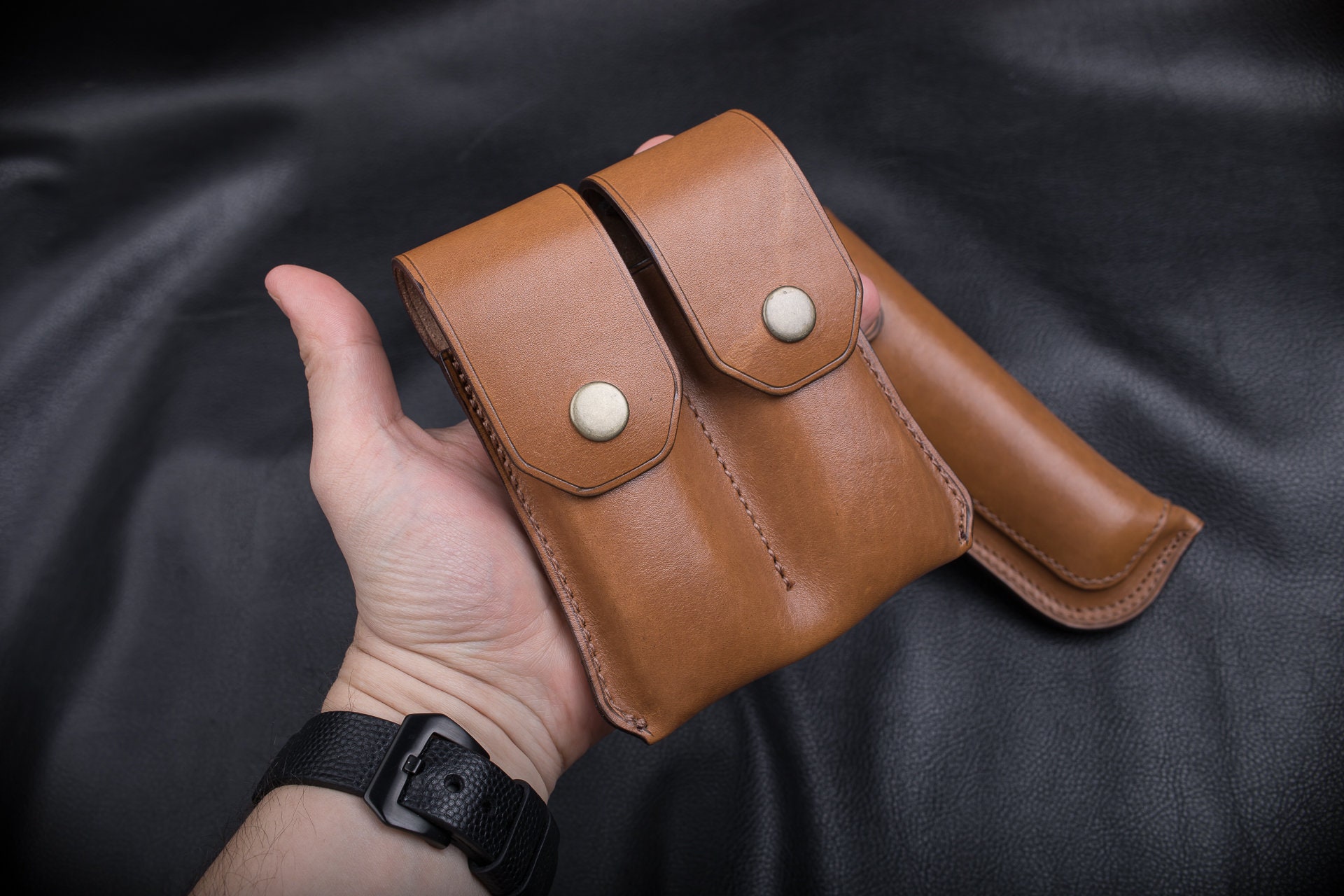Colt 1911 Leather Magazine Pouch | Vintage Look | Retro Style - Etsy
