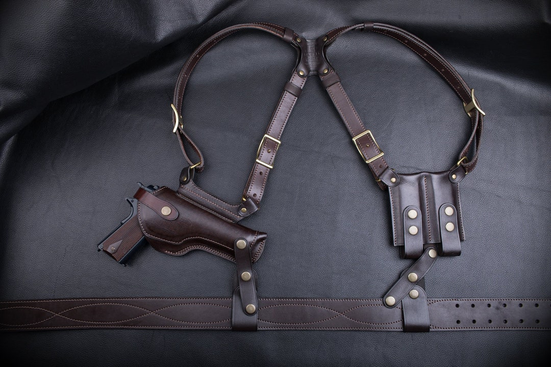 Colt 1911 Custom Made Leather Shoulder Spider Holster - Etsy
