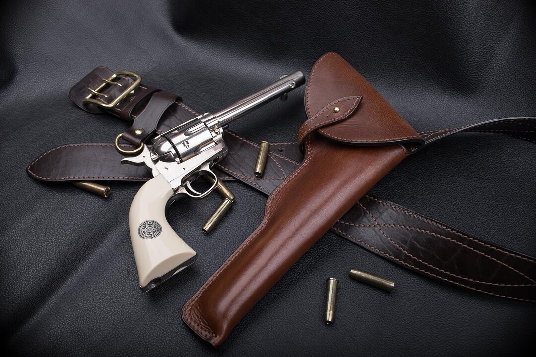 Colt Peacemaker SAA Custom Made Leather Holster | Vintage Look | Unique ...