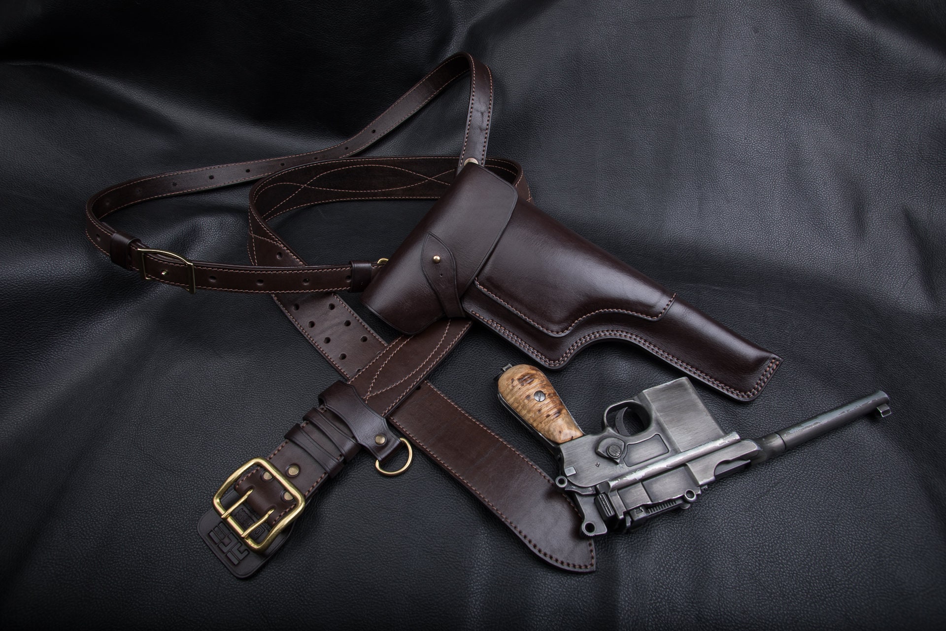 Mauser C96 Custom Made Leather Holster Vintage Look Unique - Etsy