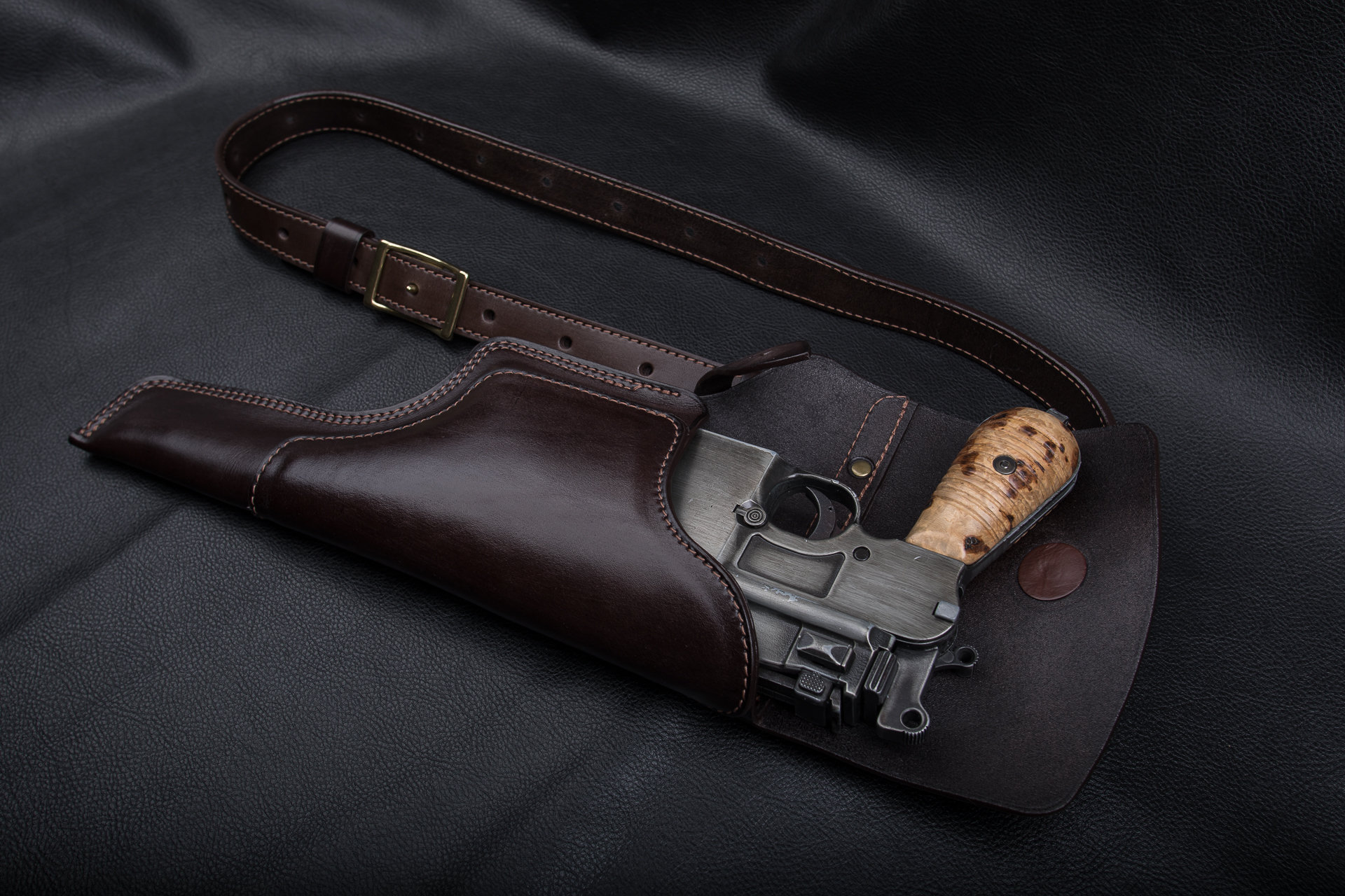 Mauser C96 Custom Made Leather Holster Vintage Look Unique - Etsy