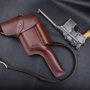 Handmade Leather Holster for Mauser C96 / M712 | Vintage Style - Etsy