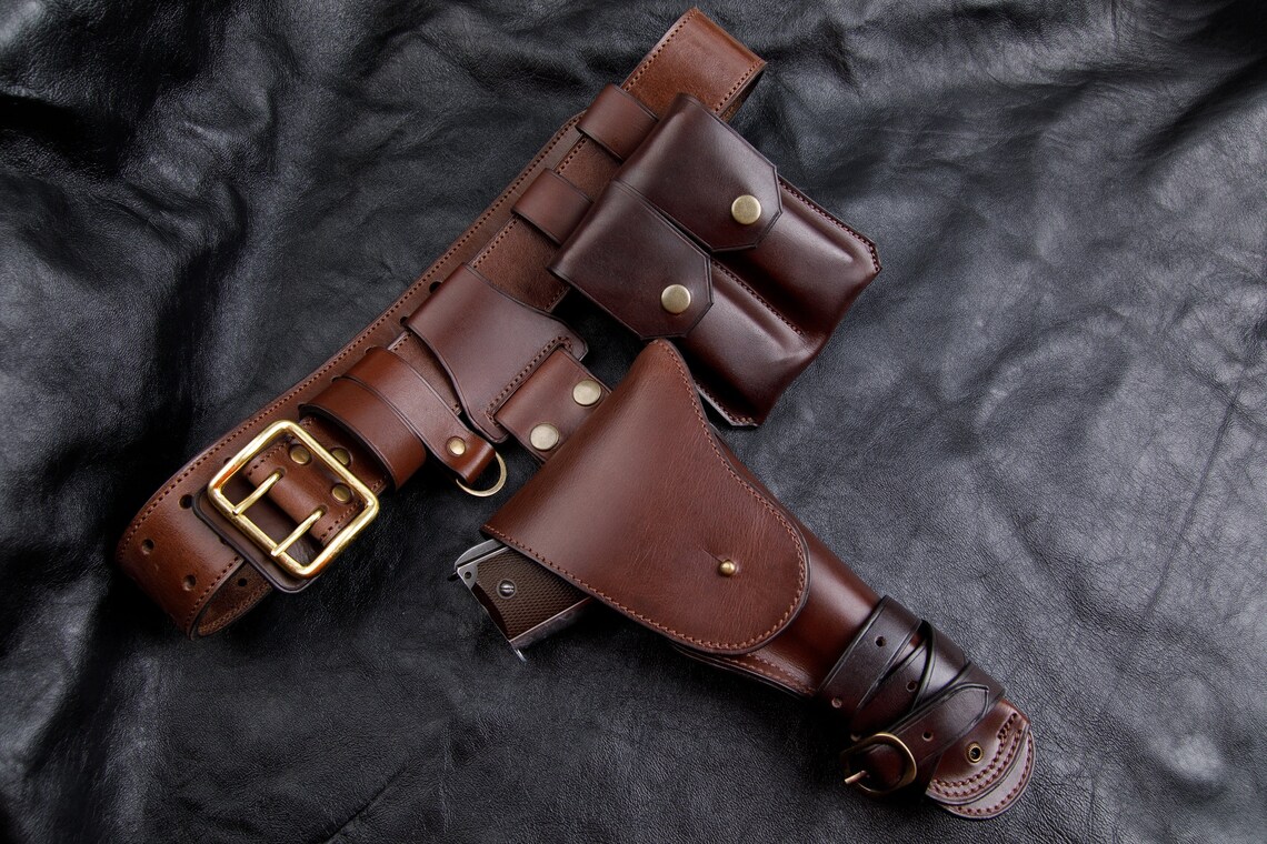 Colt 1911 Custom Made Leather Holster Vintage Look Unique - Etsy