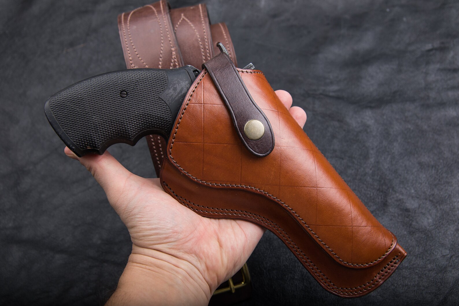 Colt Python Leather Holster Сustom Made Unique Design Vintage Look ...
