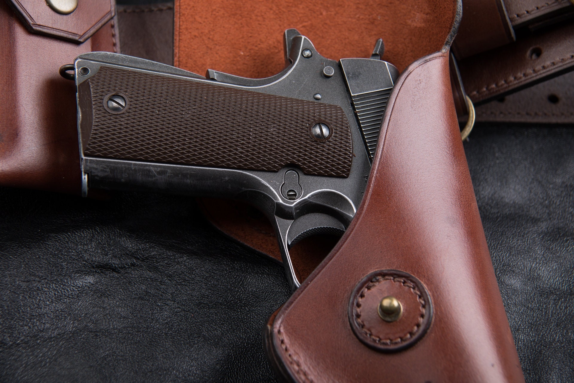 Colt 1911 Custom Made Leather Holster Vintage Look Unique - Etsy