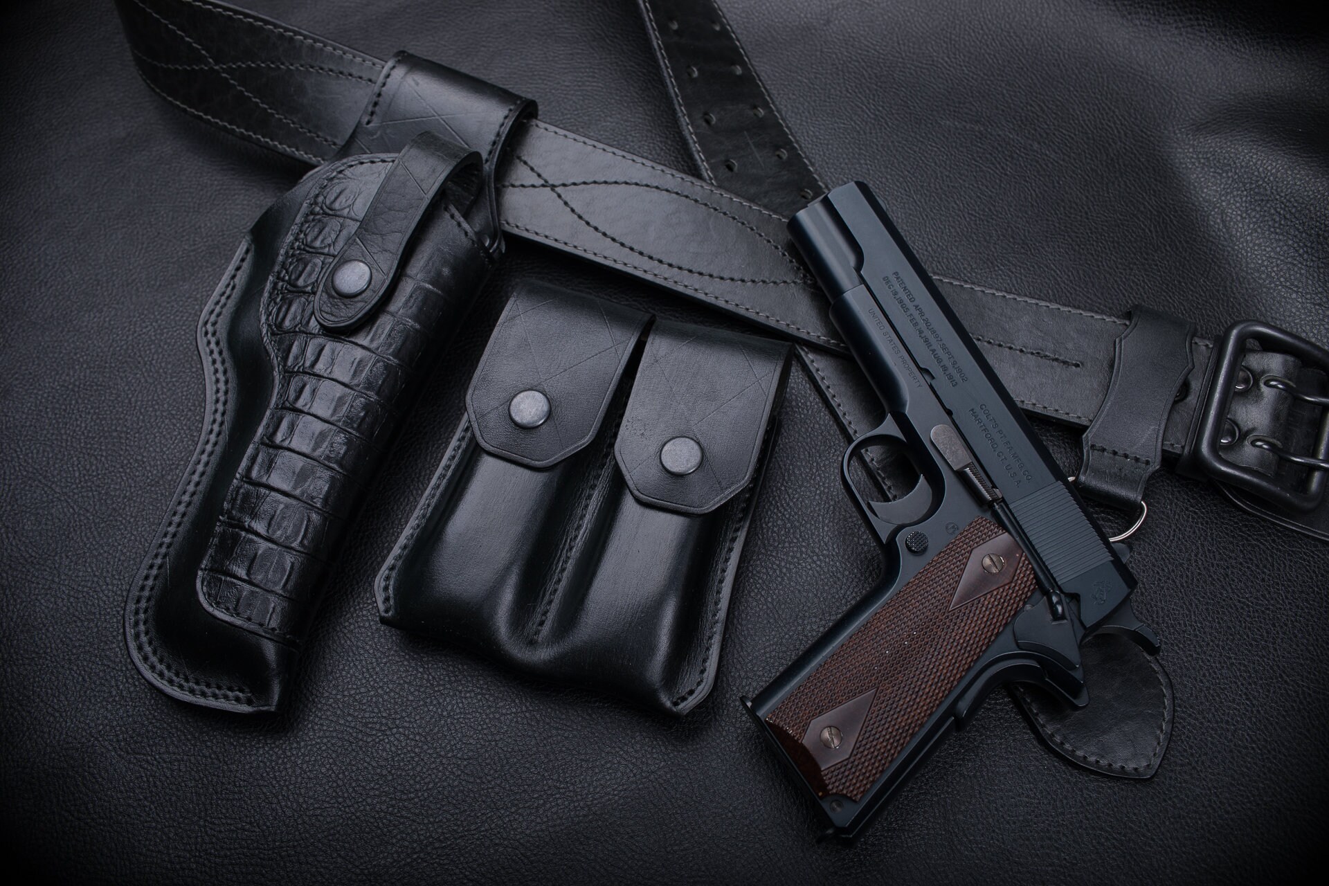 Colt 1911 Custom Made Leather Holster Vintage Look Unique - Etsy