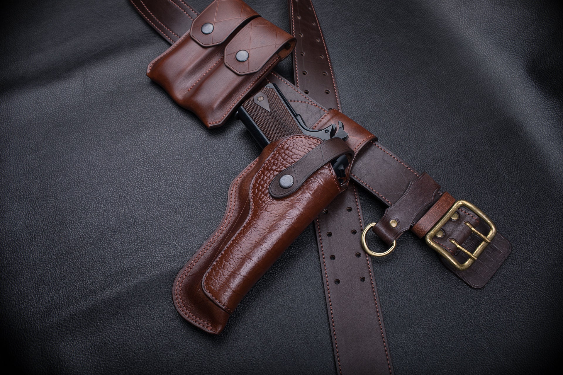 Colt 1911 Custom Made Leather Holster Vintage Look Unique - Etsy
