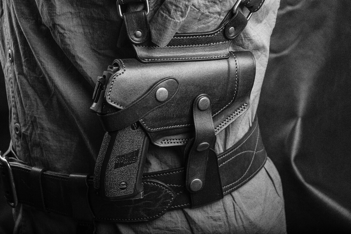 Colt 1911 Custom Made Leather Shoulder Spider Holster - Etsy