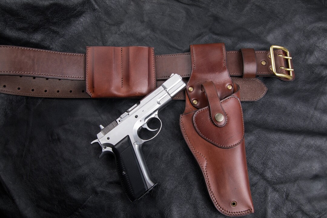 CZ 75 Leather Holster | Сustom Made | Unique Design | Vintage Look ...