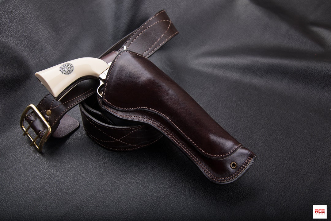 Colt Peacemaker SAA Custom Made Leather Holster | Vintage Look | Unique ...