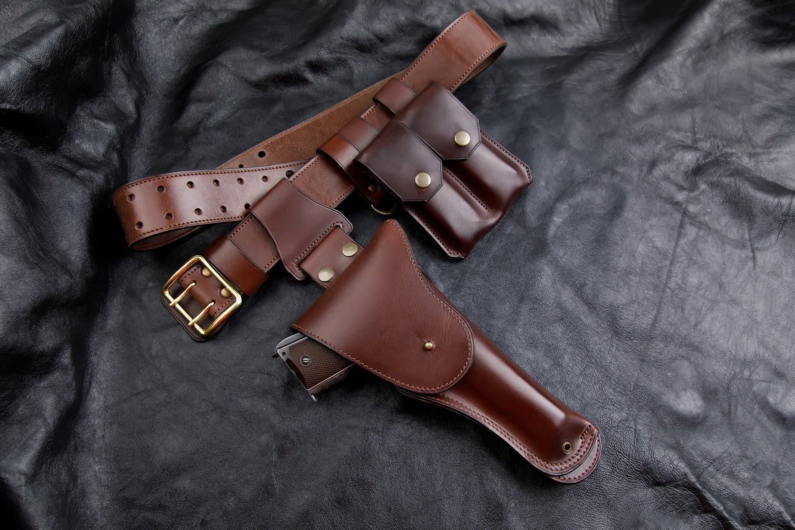 Colt 1911 Custom Made Leather Holster Vintage Look Unique - Etsy